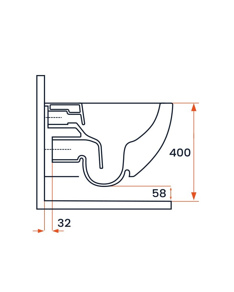 Pack WC suspendue Élégance Gris Mat abattant ralentisseur | InOutlet